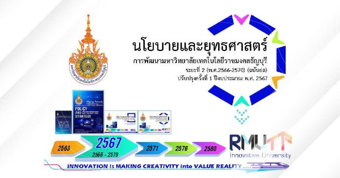 นโยบายและยุทธศาสตร์ ระยะที่ 2 พ.ศ. 2566 – 2570 (ฉบับย่อ) | IRD RMUTT
